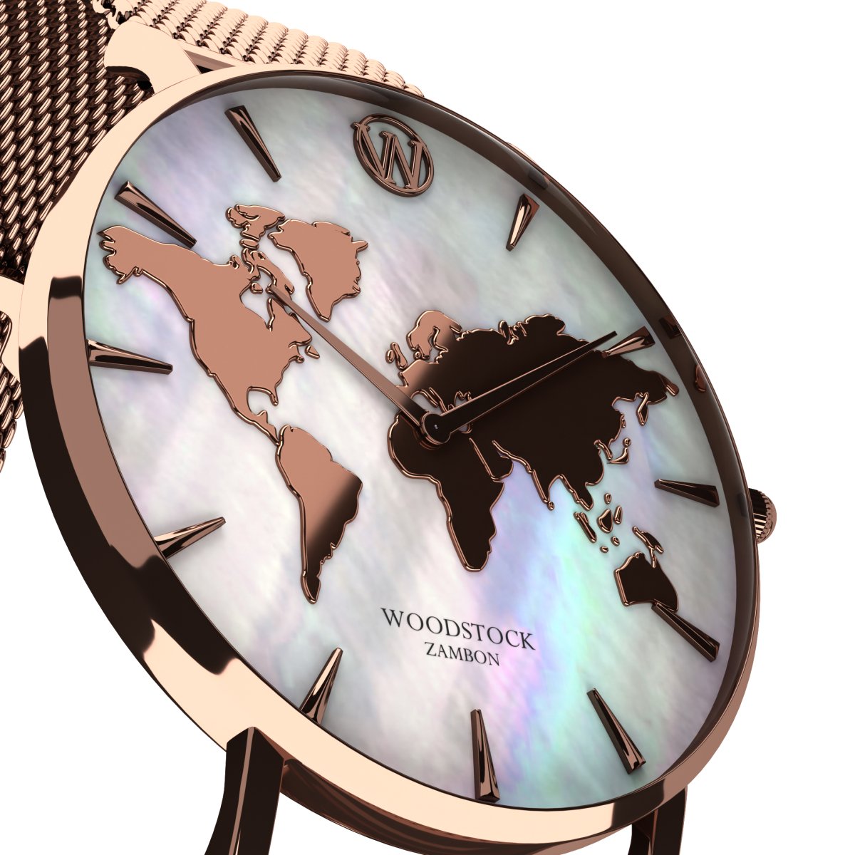 Pearl World Map Waterproof Watch – WOODSTOCK ZAMBON